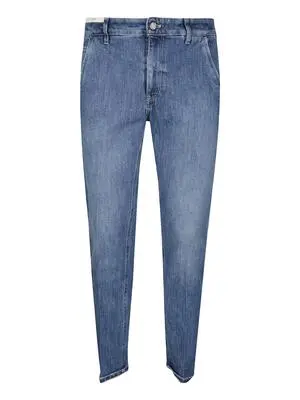 PT TORINO Faded Effect Denim Jeans - Blue