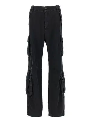 Dolce & Gabbana Straight Leg Cargo Jeans - Black