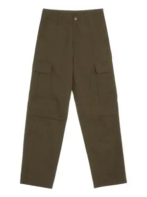 Carhartt Work In Progress Straight Leg Logo Patch Cargo Pants - Brown