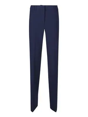 Michael Kors Straight-leg Tailored Trousers - Blue