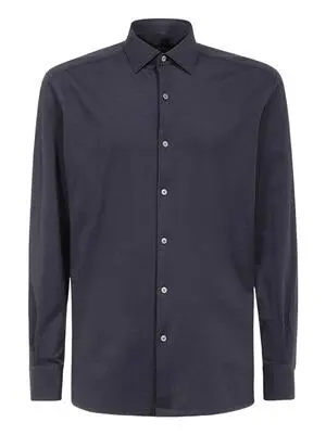Zegna Long-sleeved Shirt - Black