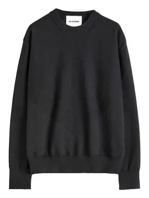 JIL SANDER Crew Neck Sweater - Black