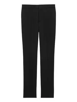 Saint Laurent Mid-rise Slim-fit Pants - Black