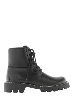 Loewe Sierra Combat Ankle Boots - Black