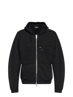 Dsquared2 X Magliano Zip-up Drawstring Hoodie - Black