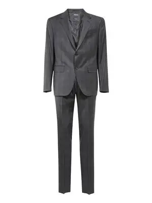 Zegna Long Sleeve Suit - Black