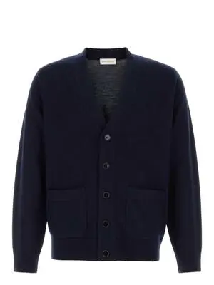 Dries Van Noten Long-sleeved Knitted Cardigan - Black