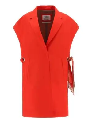 Herno Sleeveless Single-breasted Blazer - Red