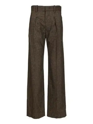 ISABEL MARANT ÉTOILE Isabel Marant Étoile Pinstriped Wide-Leg Trousers