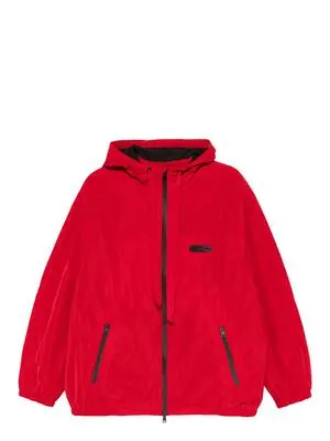 LANVIN Long Sleeve Casual Hooded Jacket - Red