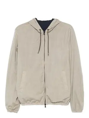 Herno Reversible Zip-up Hooded Jacket - Chantilly