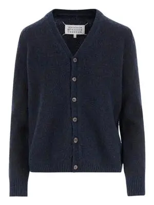 MAISON MARGIELA V-neck Buttoned Cardigan - Black