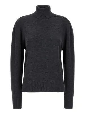 Burberry Burberry Long-Sleeved Turtleneck Jumper Black