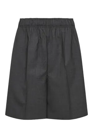 Prada Elasticated Waistband Shorts With Flap Pockets - Black