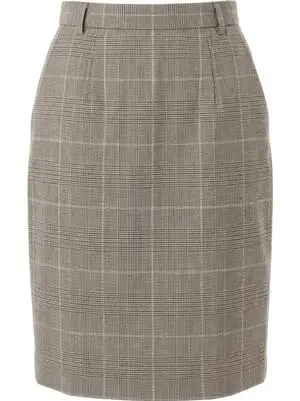 Gucci Checked Mini Skirt - Gray
