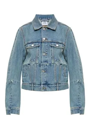Vetements Panelled Denim Jacket - Blue
