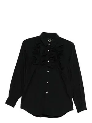 Comme Des Garçons Ruffled Shirt - Black