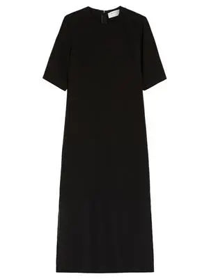Sportmax Short Sleeve Round Neck Dress - Black