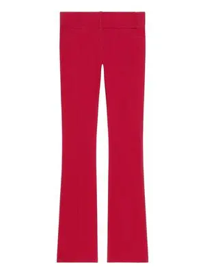 COURREGES Bootcut Trousers With Embroidered Logo - Red