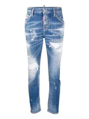 Dsquared2 Distressed Skinny Jeans - Blue