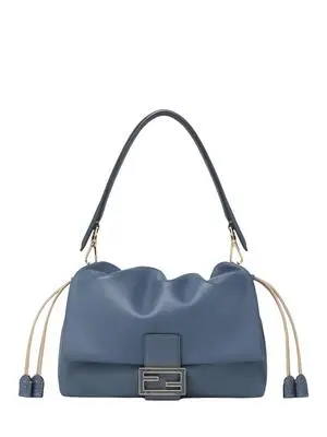 Fendi Mamma Baguette Medium Crossbody Bag - Blue