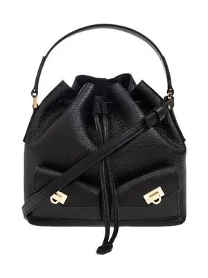 FERRAGAMO Salvatore Ferragamo Multipocket Bucket Bag Black