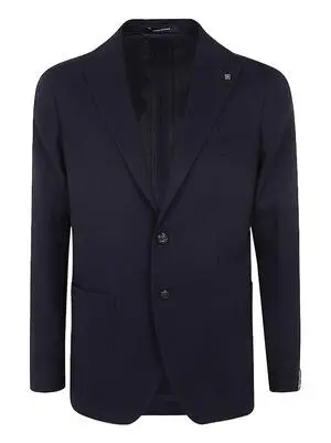Tagliatore Notched-lapels Single-breasted Blazer - Black