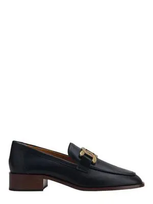TOD'S Chain-link Detail Loafers - Black