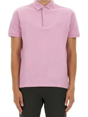 Etro Buttoned Polo Shirt - Pink