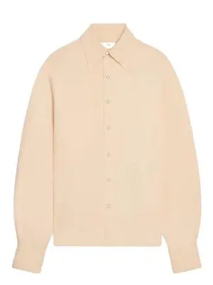 Celine Shirt In Viscose And Silk Cady - Vanilla