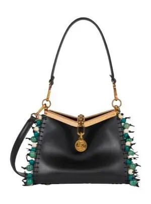 Etro Small Vela Bag With Marble Embellishments - Black