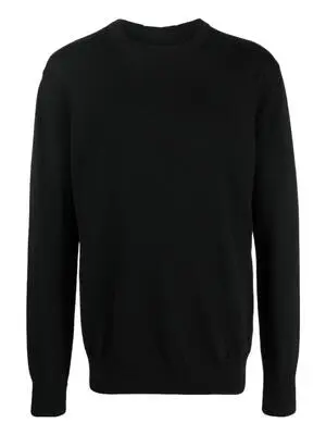 JIL SANDER Crewneck Knitted Jumper - Black