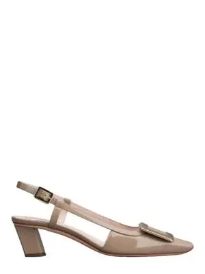 ROGER VIVIER Belle Vivier Slingback Pumps - Beige