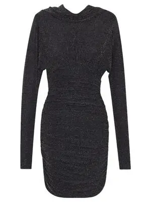 Saint Laurent Long-sleeved Mini Dress - Black