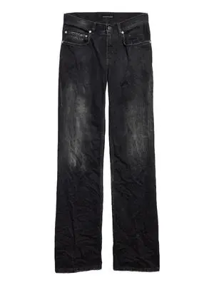 Balenciaga Wide-leg Jeans - Black