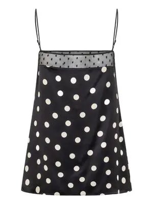 Stella McCartney Layered Polka Dot Print Top - Black