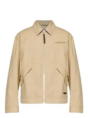 Moschino Zip-up Jacket With Flap Pockets - Nude