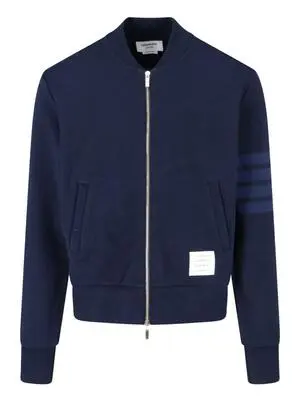 Thom Browne Four-stripe Bomber Jacket - Navy Blue