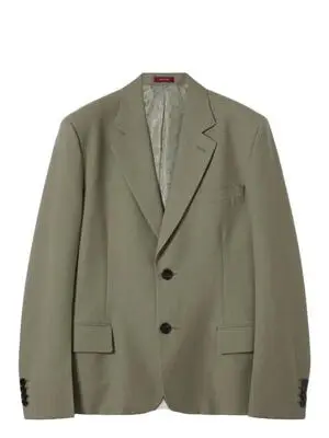Gucci Single-breasted Dry Wool Jacket - Grey