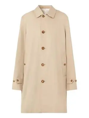 Burberry Single-breasted Button-fastening Coat - Nude