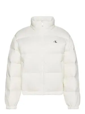 Calvin Klein Short Down Puffer Jacket With Detachable Hood - No