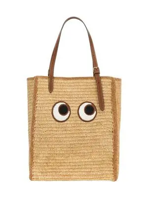 ANYA HINDMARCH Woven Shoulder Bag - Nude