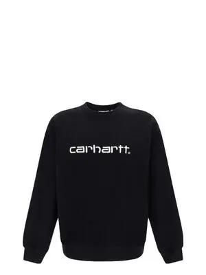 Carhartt Work In Progress Crewneck Sweatshirt With Embroidered Logo - Black