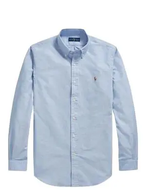 Polo Ralph Lauren Pony Embroidered Slim-fit Shirt - Blue