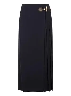 Moschino Midi Skirt With High Waist - Blue