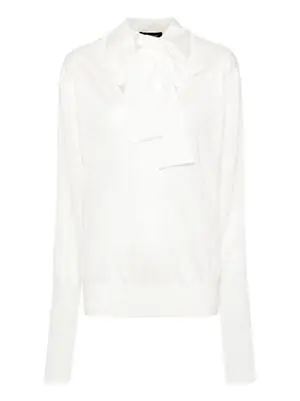 Fabiana Filippi V-neck Jumper With Tie Detail - White