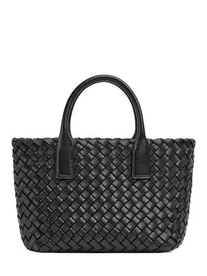 BOTTEGA VENETA Bottega Veneta Mini Cabat Woven Tote