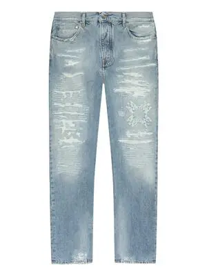 Amiri Distressed Denim Jeans - Surfing Indigo