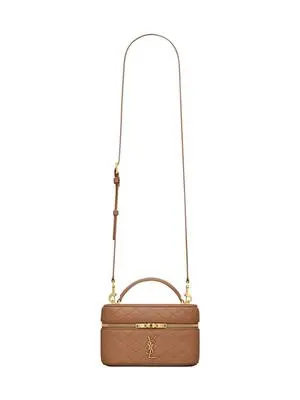 Saint Laurent Gaby Vanity Bag In Lambskin - Fox