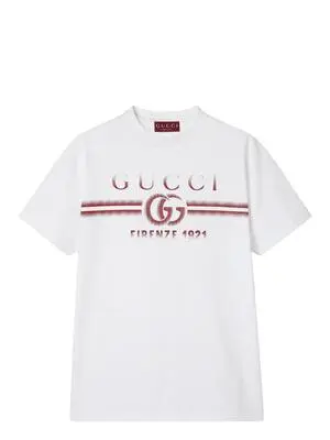 Gucci Logo Printed Jersey T-shirt - No